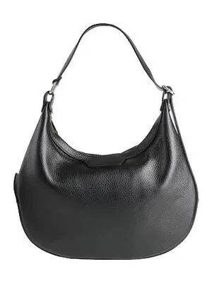 LAURA DI MAGGIO Calfskin Hobo Bag - Black