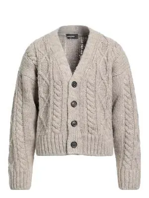 Dsquared2 Cardigan In Alpaca Wool Blend - Beige