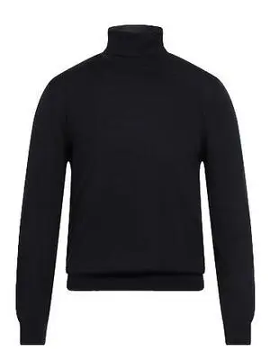 GIOFERRARI Turtleneck Merino Wool Top - Navy