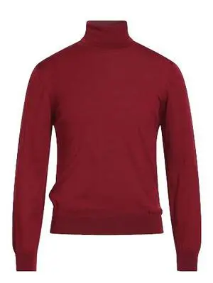 GIOFERRARI Turtleneck Merino Wool Top - Red