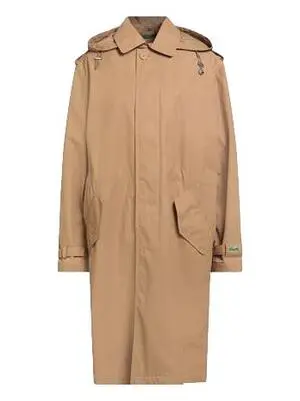 Lacoste Cotton-blend Twill Trench Coat - Beige