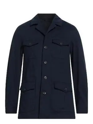 HACKETT Cotton-elastane Twill Safari Jacket - Navy