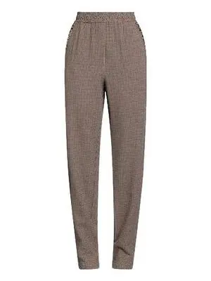 8PM Tweed Houndstooth Tapered Pants - Beige