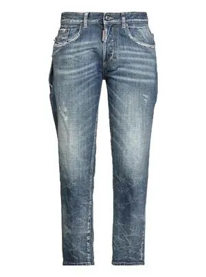 Dsquared2 Tapered Jeans With Appliqués - Blue