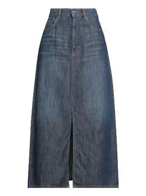 Max Mara Flared Denim Skirt - Blue