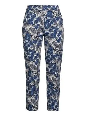 Max Mara Tapered Floral-print Pants - Blue