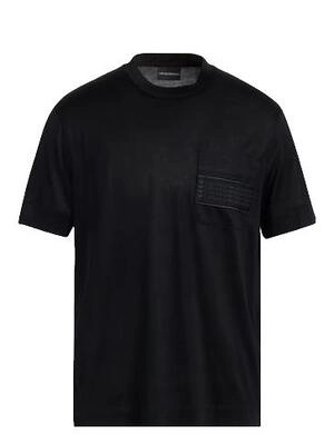 Emporio Armani T-shirt Size Lyocell, Cotton - Black