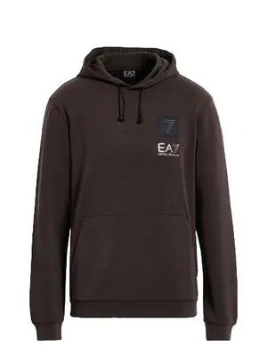 EA7 EA7 Jersey Sweatshirt With Logo Brown