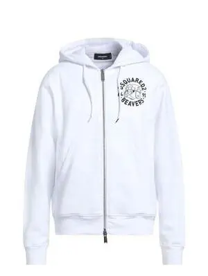 Dsquared2 Cotton Fleece Sweatshirt - White