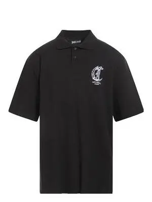 Just Cavalli Polo Shirt Size Cotton - Black