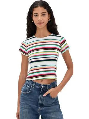 LE BOP Eloise Striped Tee Multi Stripe
