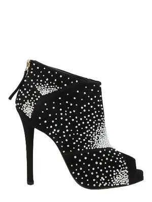 ROGER VIVIER Ankle Boots With Appliqués - Black