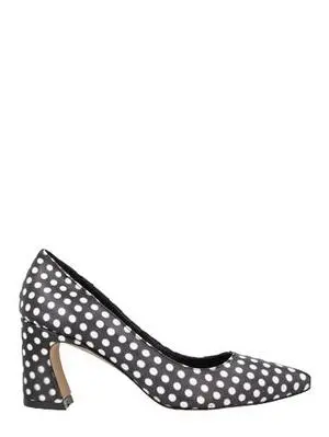 TOSCA BLU Leather Polka-dot Pumps - Black