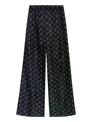 Tory Burch Paisley Print Wide-leg Trousers - Blue