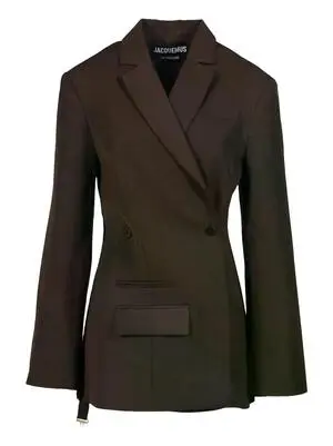 Jacquemus The Tibau Double-breasted Blazer - Brown