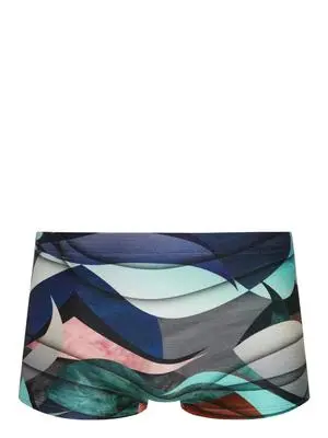 LYGIA & NANNY Tijuca Abstract-print Swim Shorts - Blue