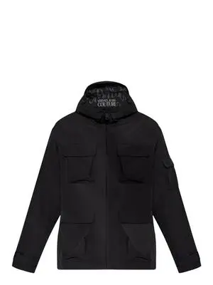 Versace Hooded Pocket Jacket - Black