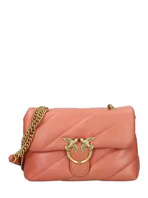 Pinko Quilted Chain-strap Flap Bag - Pink