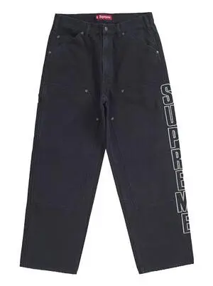 Supreme Reflective Double Knee Pant - Black