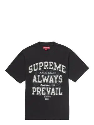 Supreme Always Prevail Short Sleeve Top Black