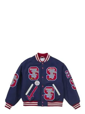 Supreme Drill Team Varsity Jacket Navy Blue