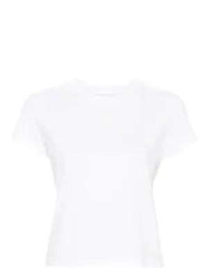 Alexander Wang Essential Jersey Puff Logo Shrunk T-shirt - White