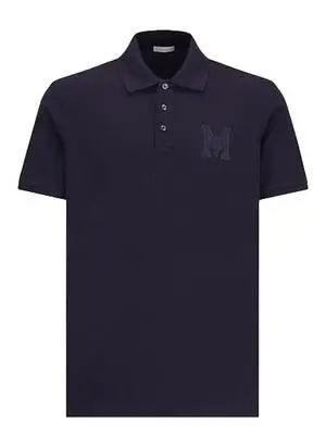 MONCLER Embroidered Monogram Polo Shirt