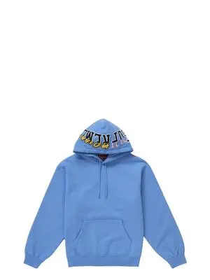 Supreme Logos Hooded Sweatshirt - Blue