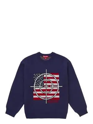 Supreme Target Knit Sweater - Navy Blue