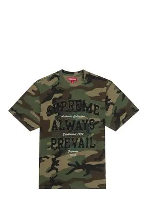 Supreme Always Prevail Short Sleeve Top Woodland Camo