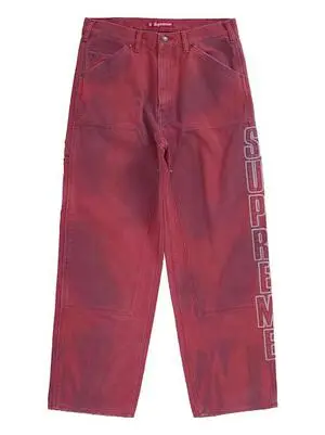 Supreme Reflective Double Knee Pant - Red