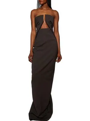 Rick Owens Prong Gown - Brown