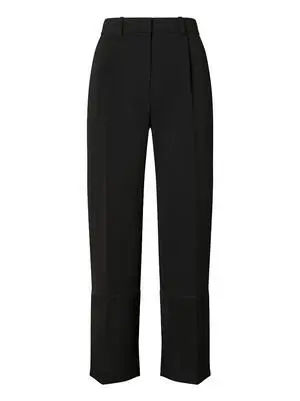 Tory Burch Cropped Crepe Pant - Black