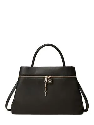 Twin-set Satchel With Top Handle - Black