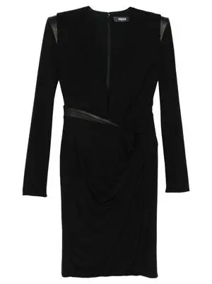 Versace Draped Dress - Black