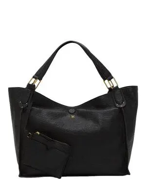 Vince Camuto Embossed Leather Tote - Black