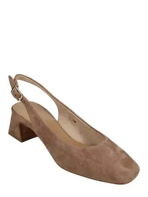Vaneli Suede Slingback Pumps Military