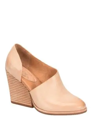 KORK-EASE® Hartwick Half D'orsay Pump - Natural Leather