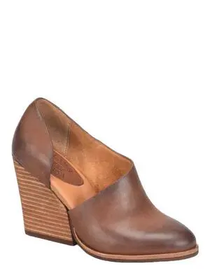 KORK-EASE® Hartwick Half D'orsay Pump - Tan Leather