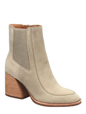 Kork-Ease® Almond Toe Bootie - Taupe Suede