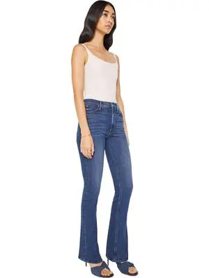 MOTHER High Waisted Runaway Flare Jeans - Blue
