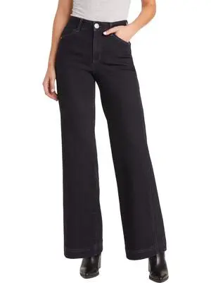Wit & Wisdom Gracie 'ab'solution Skyrise Wide Leg Jeans - Indigo