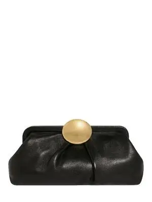 AIMEE Full Circle Frame Clutch Black
