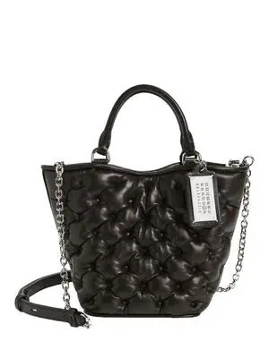 MAISON MARGIELA Glam Slam Leather Tote - Black