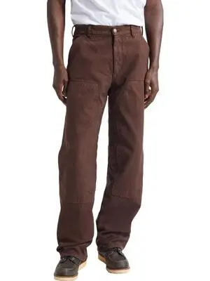 SKY HIGH FARM WORKWEAR Canvas Carpenter Pants - Brown