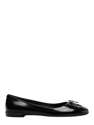 JIMMY CHOO Scarlett Leather Ballet Flats - Black