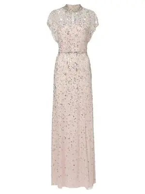 Jenny Packham Crystal-embellished Gown - Pink