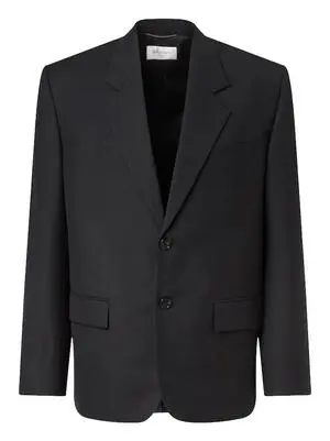 Saint Laurent Wool Gabardine Blazer - Black