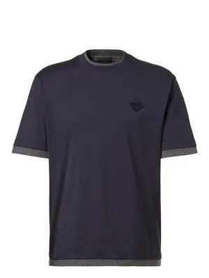 Prada Cotton Jersey T-shirt - Blue