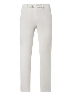 Kiton Cotton-blend Corduroy Trousers - Grey